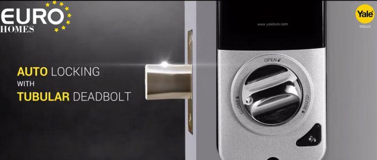 KHÓA ĐIỆN TỬ YALE YDD424+ RIMLOCK VÂN TAY, MÃ SỐ, YALE LINK